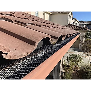Rocky Mountain Goods 6” Gutter Guard Mesh - 20 Foot Leaf Guard Protects from Branches, Leaves, Debris - Easy Cut with Scissors to Custom Lengths - Easy Install - Does Not Rust