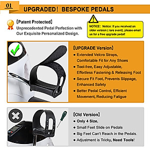 GOREDI Pedal Exerciser Stationary Under Desk Mini Exercise Bike - Peddler Exerciser with LCD Display, Foot Pedal Exerciser for Seniors,Arm/Leg Exercise (Black)
