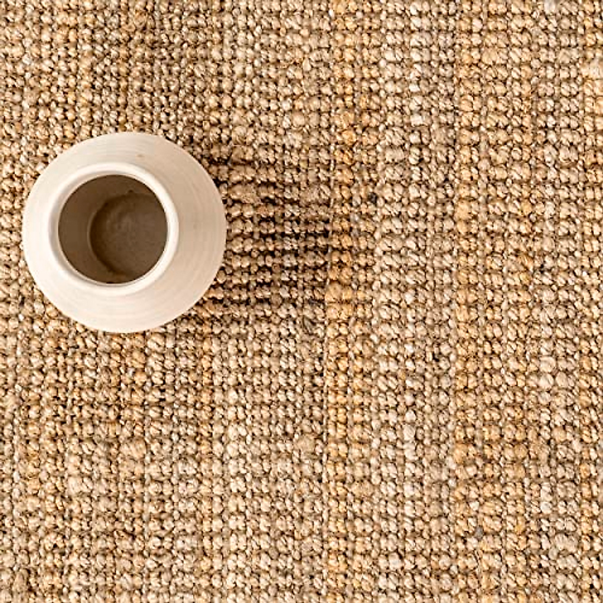 nuLOOM Ashli Handwoven Solid Jute Runner Rug, 2' 6" x 10', Natural