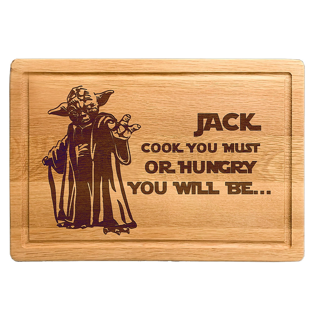 Star Personalized Cutting Board, Yod a Board Cook You Must or Hungry Will Be, Fathers Day or Birthday Gift, Custom Engraved Charcuterie Board, Star Sign Wars, Customizable Gift for Men, Dad