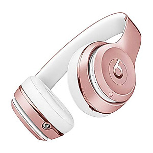 Beats Solo³ Wireless On-Ear Headphones - Apple W1 Chip - Rose Gold with AppleCare+ Bundle