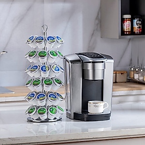 Rice rat K cup Holder Storage Coffee Capsules Pod Holder Carousel 6 Tier Compatible with 54 K-Cup Pods