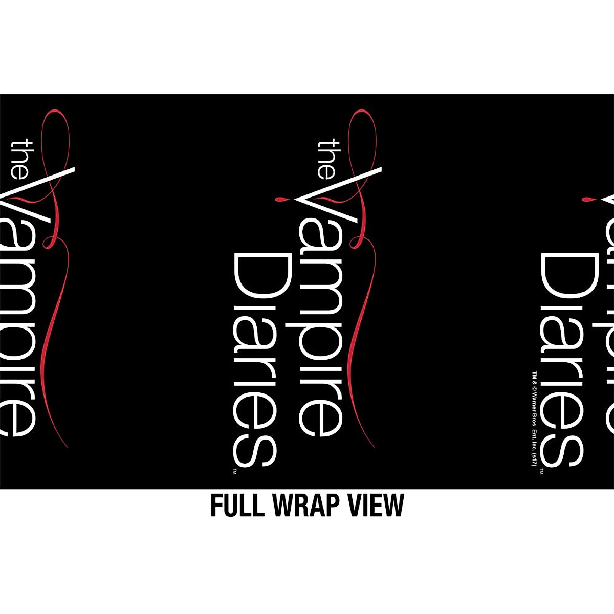 The Vampire Diaries OFFICIAL Tvd Logo 18 oz Insulated Water Bottle, Leak Resistant, Vacuum Insulated Stainless Steel with 2-in-1 Loop Cap