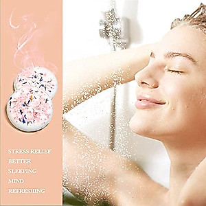 FIREKOTO Shower Steamers Shower Bombs with Essential Oils for Stress Relief, Shower Steamers Aromatherapy for Home SPA, Christmas Gifts, Relaxation Gifts for Women (Style A)