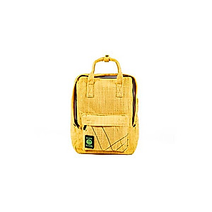 DIME BAGS Hot Box Extra | Hemp Daypack Backpack | Iconic Silhouette and Tons of Space (Yellow)