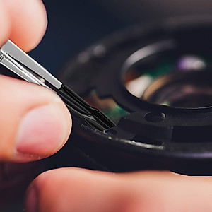 Rubber Tipped Tweezers PVC Rubber Coated Soft Non Marring Flat Tip Lab Industrial Hobby Craft Tweezers Tools Jewelry Coin Stamp Tweezer Tongs (Black,2 Pieces)