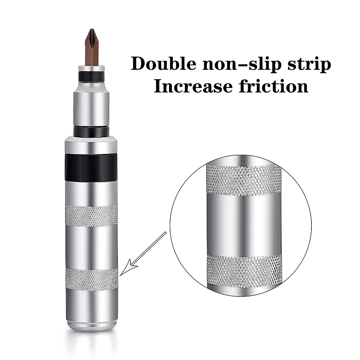 JIXINLAR 1/2" Manual Hand Impact Driver Set Extractor-12 PCS Impact Screwdriver S2 Steel Much More Durable Disengage Rusted Fasteners or Frozen Bolts Manual Reversible Impact Driver Set