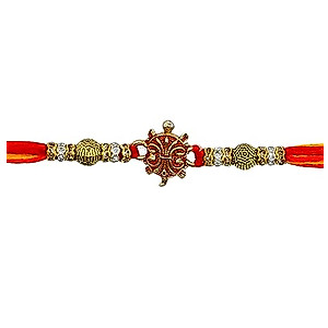 Premium Designer Rakhi for Brother Multicolor Beautiful & Designer Thread Raksha Bandhan Rakhi for Loving Brother Bhai | Rakhi for Small Brother (Lucky Turtle)