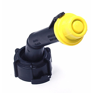 4 Pack Replacement YELLOW SPOUT CAPS Top Hat Style fits # 900302 900092 BLITZ Gas Can Spout Cap fits self venting gas can Aftermarket (SPOUTS NOT INCLUDED)