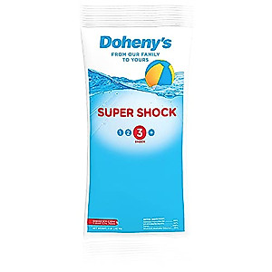 Doheny's Chlorine Super Shock | 100% Professional-Grade | Quickly Dissolving & Fast-Acting Granular Pool Sanitizing Treatment | Highly-Concentrated 68% Calcium Hypochlorite | 1 LB Treats 10,000 Gallons | Made In The USA | 24 x 1 LB Bags