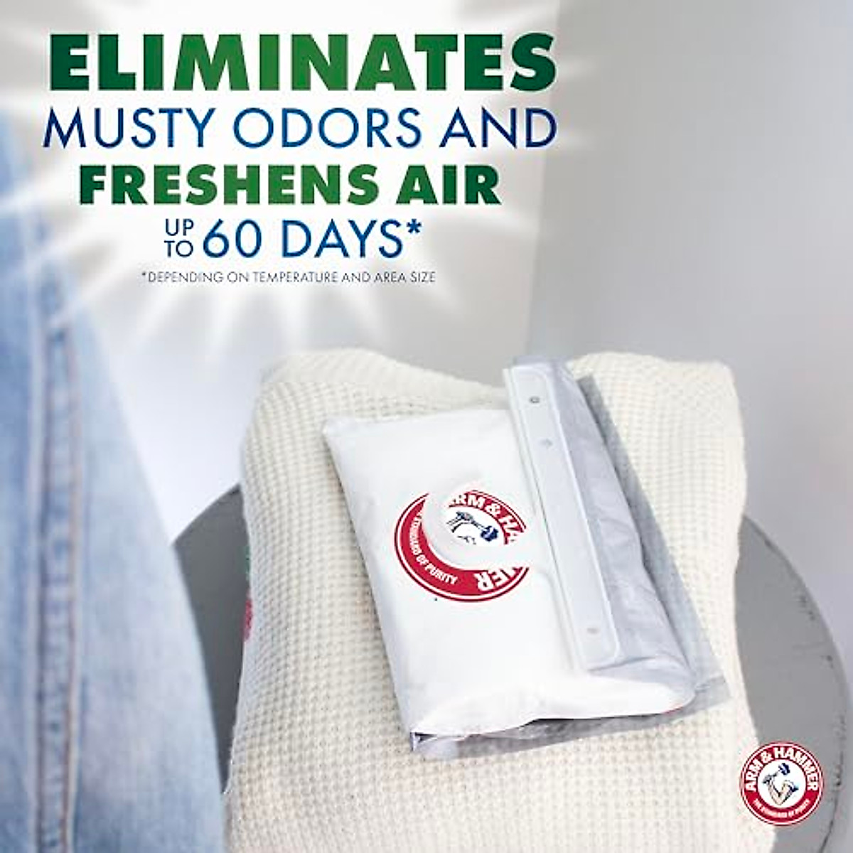 Arm & Hammer Essentials Hanging Moisture Absorber and Odor Eliminator, 17.5 oz., 3 Pack, Linen Fresh, Moisture Absorbers for Closets, Laundry Rooms and Bedrooms, Long-Lasting Freshness