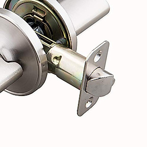 EZ-FLO 57854 Reversible Wave Entry Door Lever Lockset, Satin Nickel