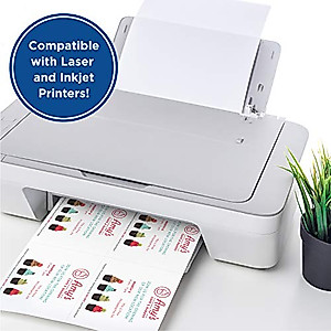 PrintWorks Heavyweight Printable Postcards for Mailings, Flashcards, and More, 67lb/147gsm, 4 Cards Per Sheet, 250 Sheets, 1000 Cards Total, White (04299) (4.25 x 5.5 Inches Postcard Size)