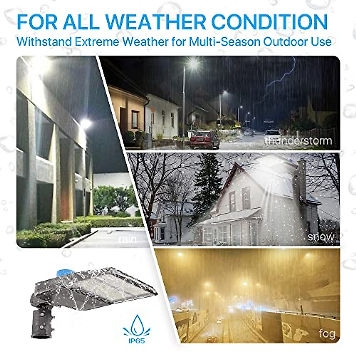 HYPERLITE LED Parking Lot Lights 150W UL Certified IP65 LED Pole Light with Dusk to Dawn Photocell - 5000K 25,500lm Equivalent to 600W HPS/HID- Adjustable Slip Fitter Mounting