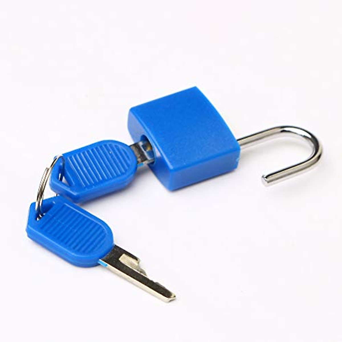 Pengxiaomei 4Pcs Suitcase Lock,4 Colors Mini Padlock with Key Small Locks for Schoolbag Backpack Luggage Padlock for School Gym 1.2×0.9Inch