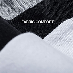 COTTGREEN Mens Socks Anti Foot Odor|Athletes Long Socks for Men|Cotton Dress Socks Anti-Sweat|Sports Crew Socks|6-Pack(3 Colors)