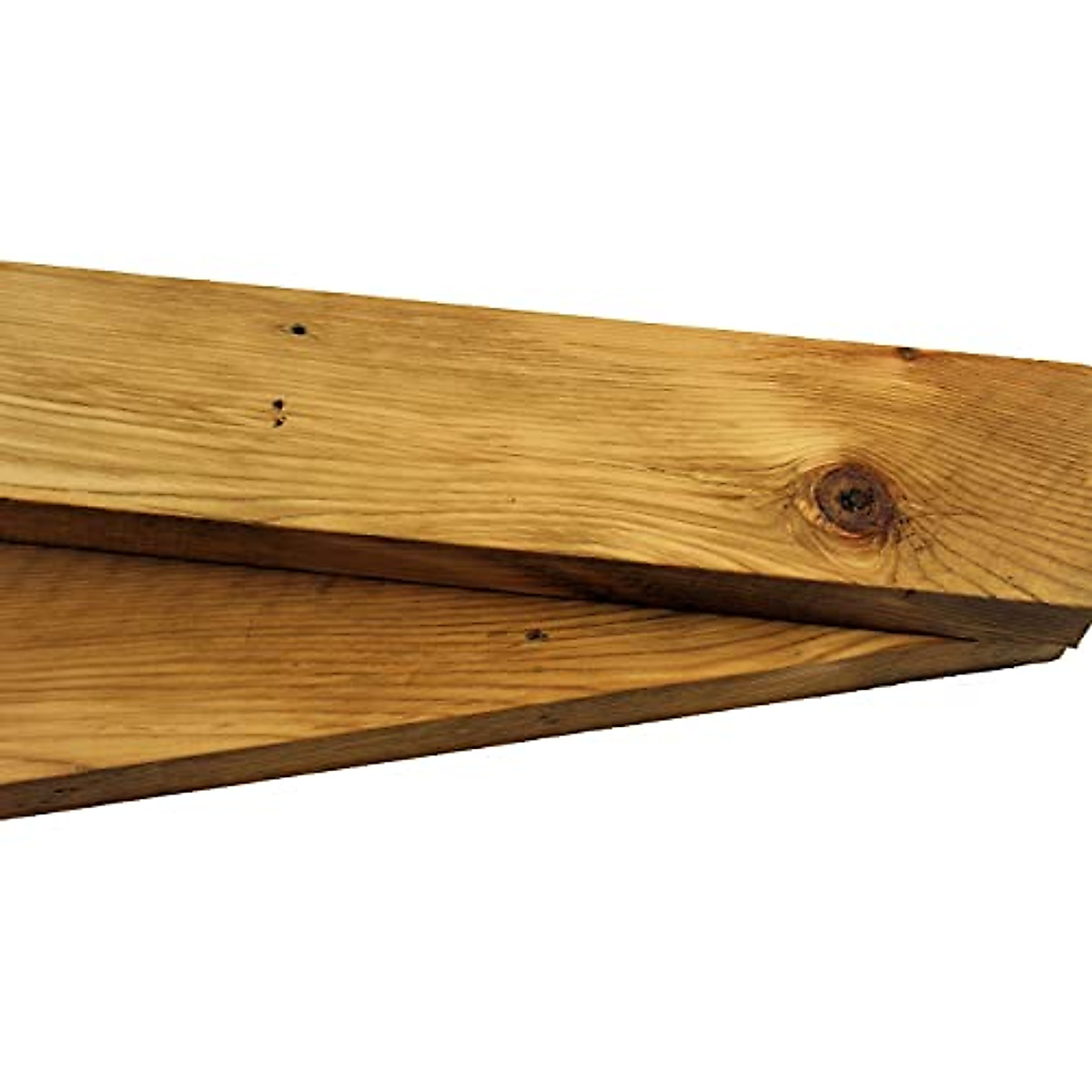 Modern Timber Craft Reclaimed Wood Wall Shelves | Rustic Wall Decor | Set of 2 (24" x 6") | Easy-to-Install Hardware Included (Oiled)