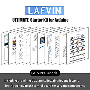 LAFVIN Ultimate Starter kit with R3 Board Mega2560 Mega328 Nano Compatible with Arduino IDE with Tutorial