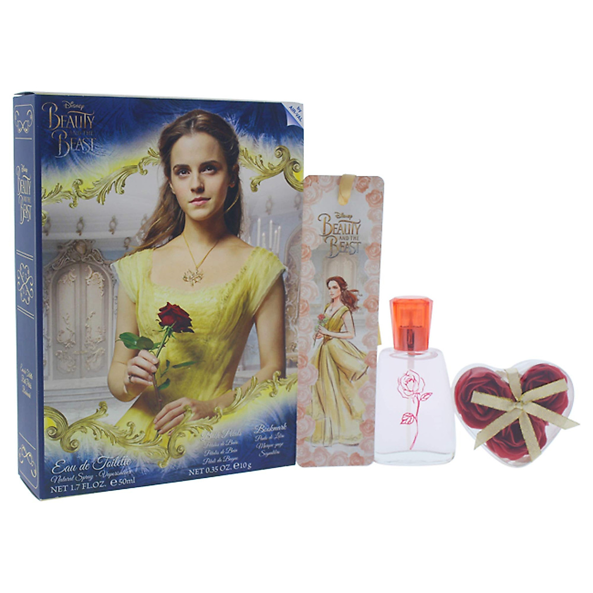 Disney Beauty and The Beast for Kids Gift Set Eau de Toilette Spray, 3 Count