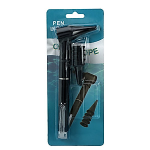 Portable Battery Power Black LED Light Pen, Ear Penlight, Clinical Penlight, for Nurses Doctor