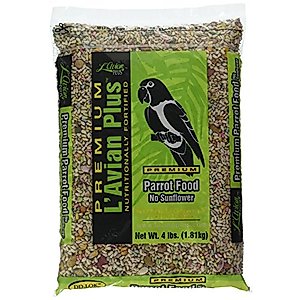 L'Avian Plus Parrot Food No Sunflower, 4 lb