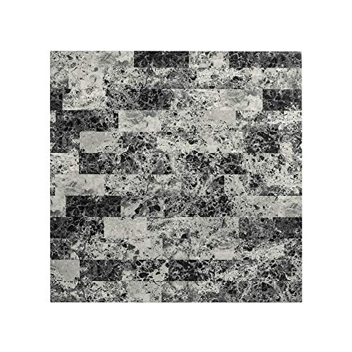 Danxee 5-Piece Counter Height Dining Set Faux Marble Top Counter Height Dining Table Set with 4 Leather-Upholstered Chairs and Bottom Shelf for Bar, Bistro, Dining Room, Kitchen (Gray)