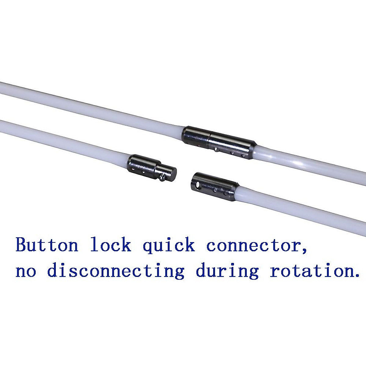 qidobip Dryer Vent Duct Cleaner Kit Chimney Cleaning Brush 6 inch 4 inch 2-in-1 Drier Lint Sweeping Tool 24’ Flexible Rods Drill Attachment