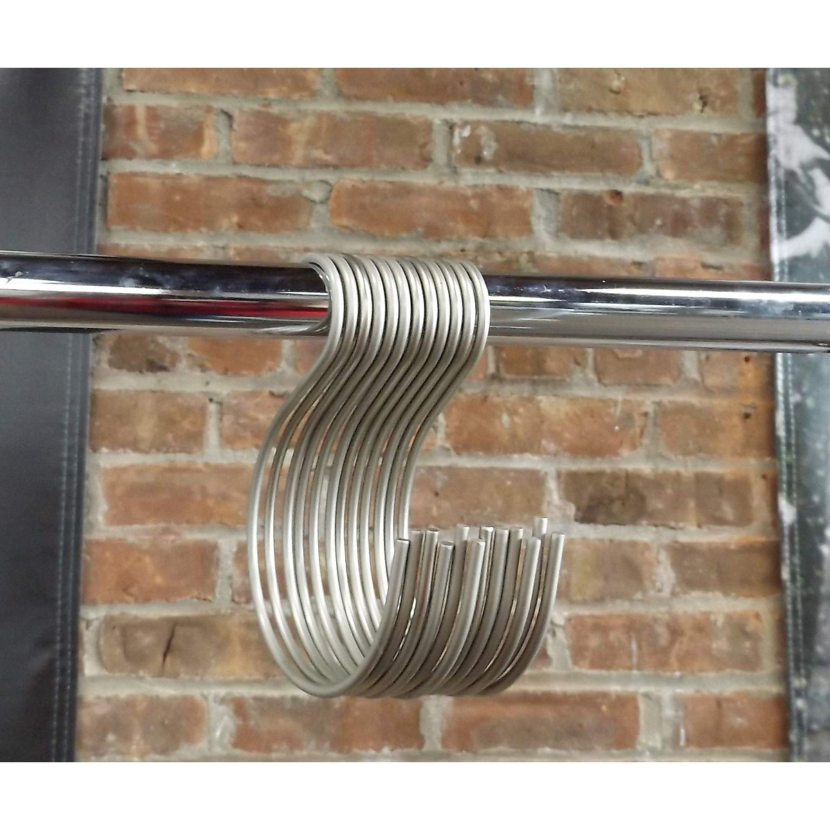 NAHANCO SHKLGBC Jeans Hooks - 7" Satin Chrome - 12 Count