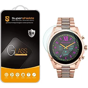 Supershieldz (2 Pack) Designed for Michael Kors Gen 6 Bradshaw and Michael Kors Access Grayson (Gen 2) Smartwatch Tempered Glass Screen Protector, Anti Scratch, Bubble Free