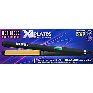 HOT TOOLS 1" Flat Iron - Extra Long Plate