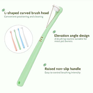 4 Pack Small Dog Toothbrush Pet Toothbrush Cat Tooth Brush Puppy Toothbrush Mini Head Soft Dog Cat Tooth Brush Deep Clean Kit for Puppy,Kitten,Small Dog & Cat,Portable Travel Friendly and Easy to Use