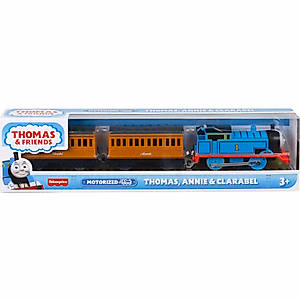 Thomas & Friends Thomas Annie & Clarabel, battery-powered motorized toy train for preschool kids 3 years and up [Amazon Exclusive]