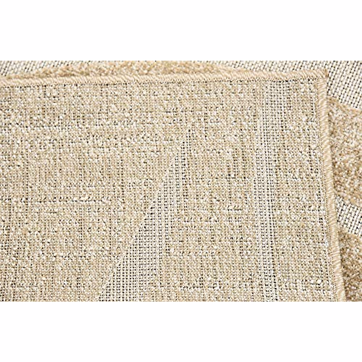 Unique Loom Outdoor Botanical Collection Area Rug - Orlando (5' 1" x 8' Rectangle, Beige/ Cream)
