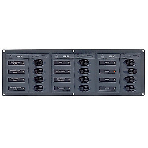 BEP 12-Way No Meter Horizontal DC Panel