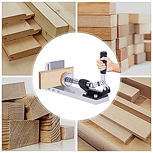 LYNICESHOP Pocket Hole Jig Kit, Pocket Hole Jig Drill Guide Master Kit Woodworking Joinery System Screw Set Portable Wood Pocket Hole Screw Clamp System Wood Guides Joint Angle Tool