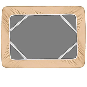 Clara Clark 1800 Series Bed Sheet Sets - Stay fit on Mattress with Elastic Straps at Corners - King, Light Blue Aqua