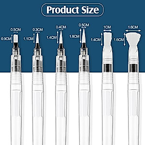 Alcohol Ink Blending Tool Set Include Blending Brush Pen Multiple Tip Shapes Foam Tipped Blending Swabs with Mini Air Blower for Card Making Embossing Painting Rendering (35)