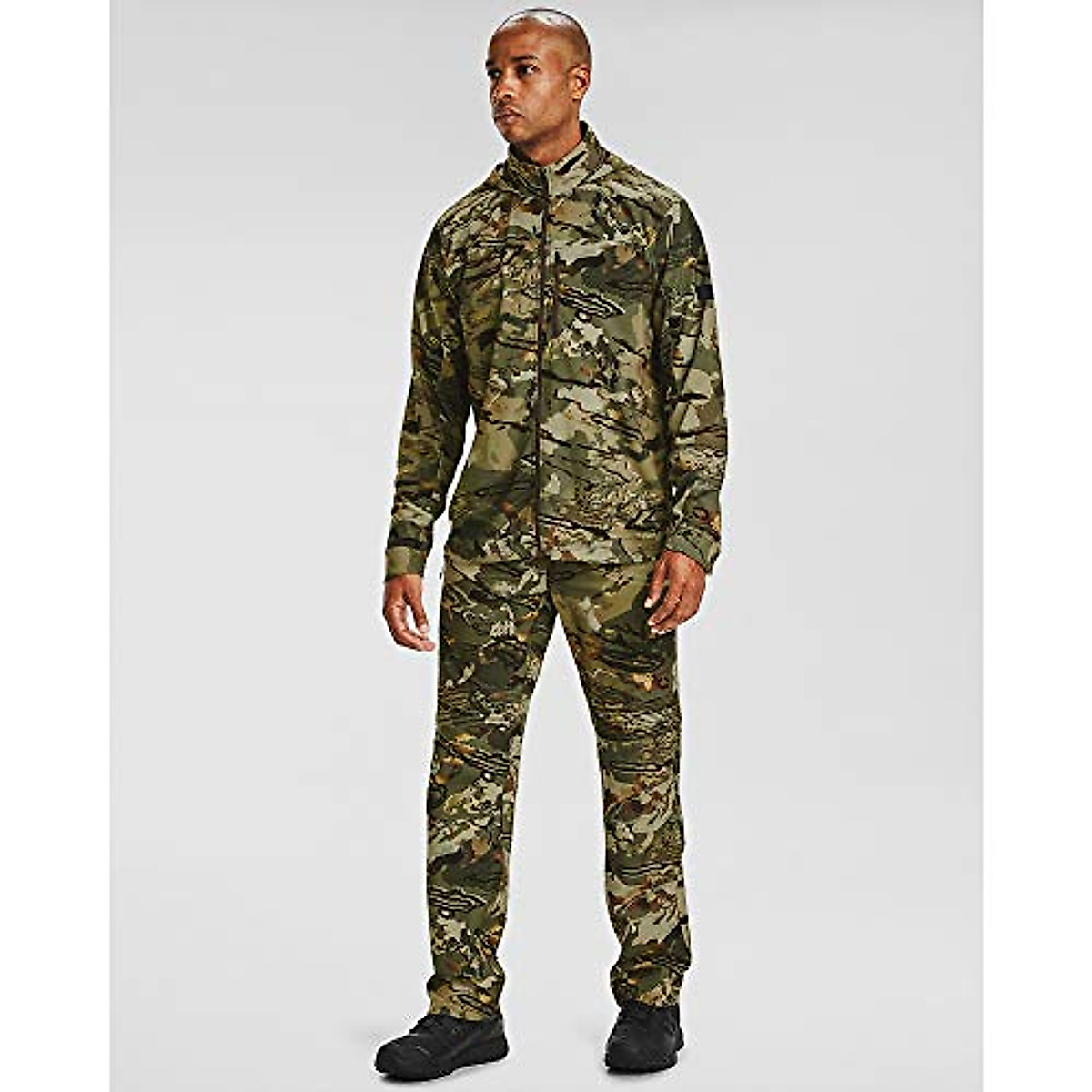 Under Armour Backwoods Hybrid Jacket, Ua Forest 2.0 Camo (988)/Black, Small