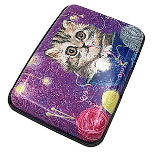 BFL RFID Credit Card Holder for Women or Men, Theft Proof Credit Card Holder, Slim Design Fits in Pocket (Cat)