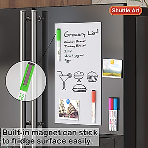 Shuttle Art Dry Erase Markers, 20 Colors Magnetic Whiteboard Markers with Erase, Fine Point Dry Erase Markers Perfect for Writing on Dry-Erase Whiteboard Mirror Glass for School Office Home