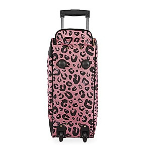 Juicy Couture Women's Libra Rolling Duffel, Pink Leopard