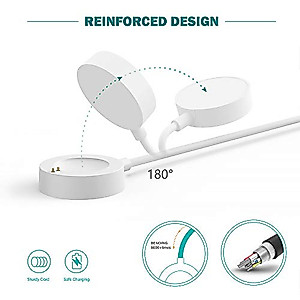 TUSITA Charger Compatible with Fossil Gen 4 5 5E 6, Emporio Armani, Skagen falster 2, Misfit Vapor 2, Diesel Guard 2.5, Michael Kors Runway - 3.3ft 100cm Smartwatch USB Charging Cable