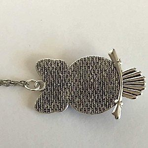 Steampunk Owl Necklace for Women - Glass Cabochon Pendant - Handmade