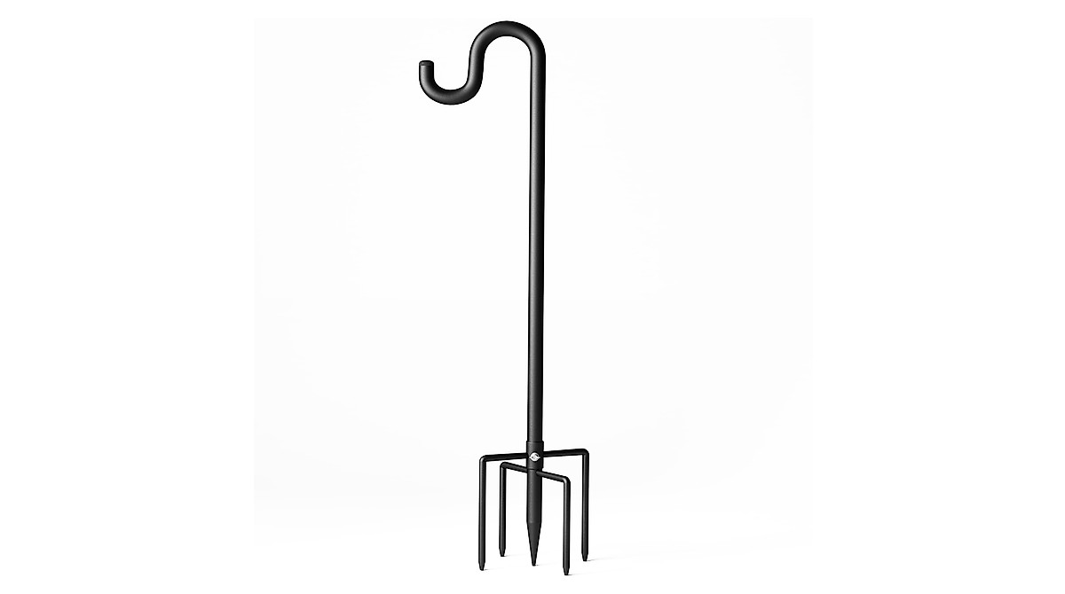 76" Shepherds Hook for Garden & Outdoor Decor | Heavy Duty & Adjustable