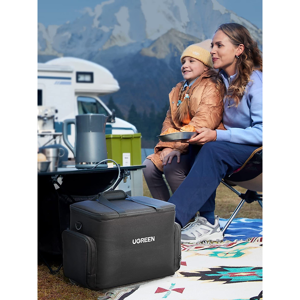 UGREEN Carrying Case Bag for PowerRoam 1200 Portable Power Station Black (Power Station Not Included)