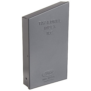 Huot 12600 Tap and Drill Bit Index for NC Tap Sizes #6-32 to 1/2"-13 and Drill Bit Sizes #36 to 27/64"