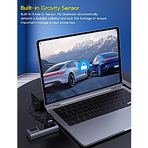 3 Channel Dash Cam Front and Rear Inside, 1080P Dash Camera for Cars, Dashcam Three Way Triple Car Camera with IR Night Vision, Loop Recording, G-Sensor, Parking Monitor, 24 Hours Recording