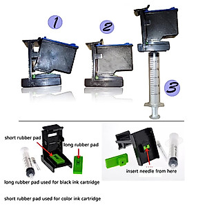 UPink Continuous Ink Supply System CISS Ink Tank DIY Kits Compatible for HP 21 22 60XL 61XL 62XL 63XL 64XL 65XL 92XL 94XL 901XL 56XL 57XL 58XL 650XL 652XL Ink Cartridge