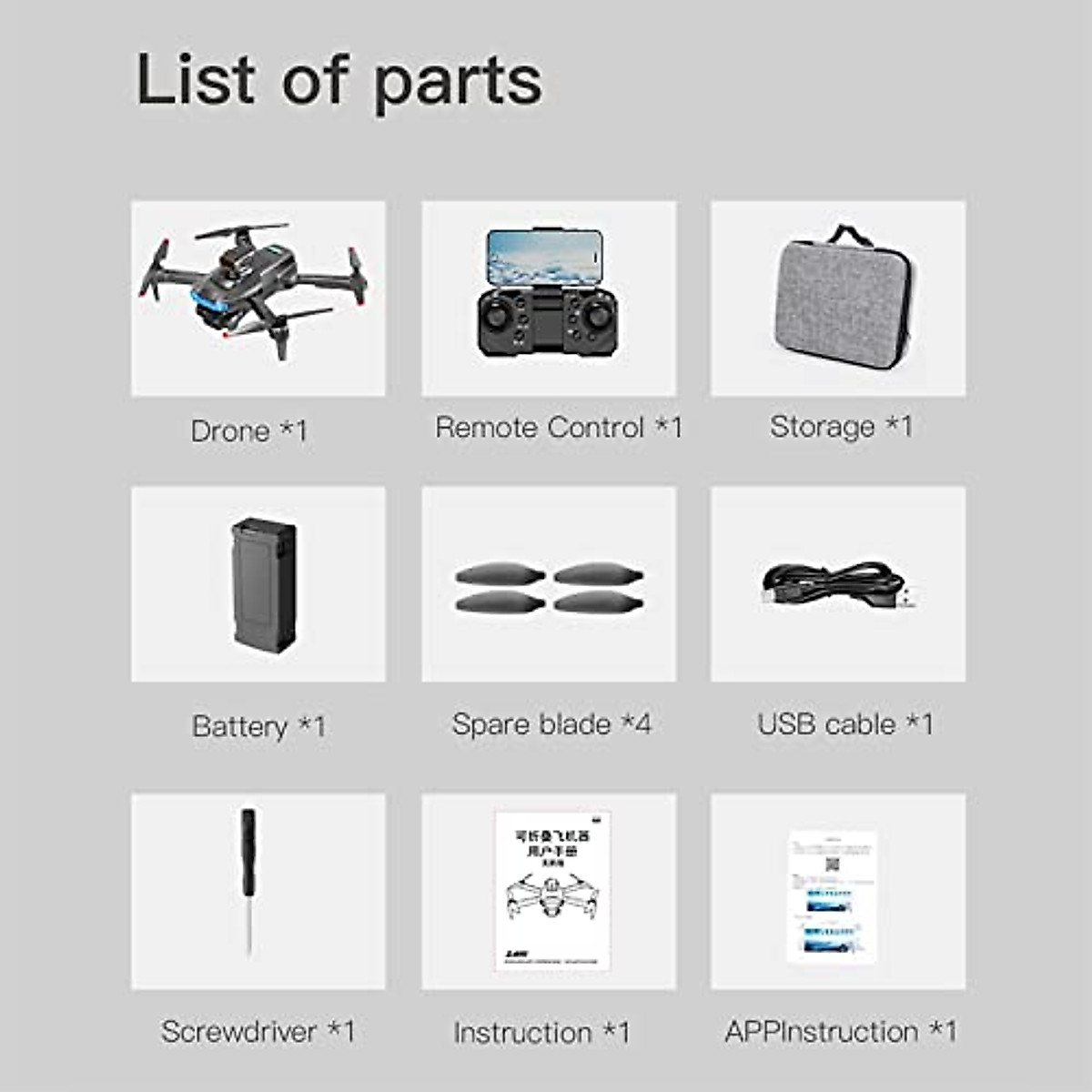 Mini Drone with 4K Dual HD FPV Camera Remote Control Toys Gifts for Boys Girls with Altitude Hold Headless Mode 1-Key Start Speed 2023 (Black)