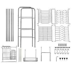 Amazon Basics 26-Inch Over the Sink 2-Tier Dish Drying Rack - Rust-Resistant, Stainless Steel